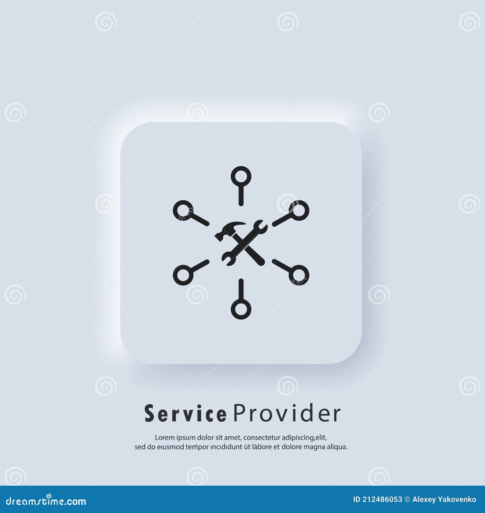 Service Provider Icon. Customer Service Logo. Online Support. Account ...