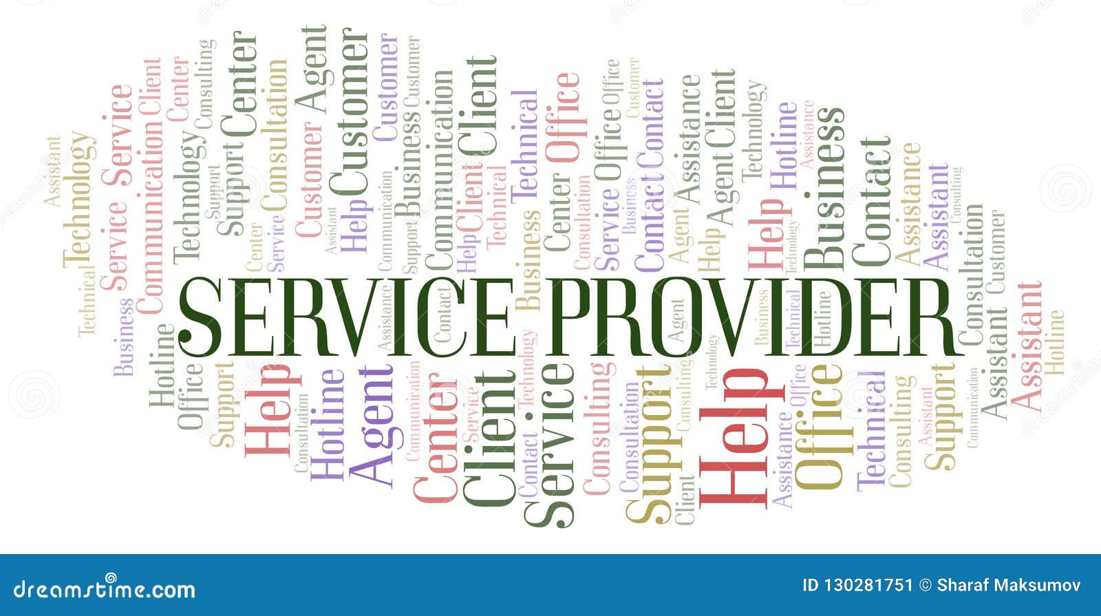 Service Provider Word Cloud. Stock Illustration - Illustration of ...