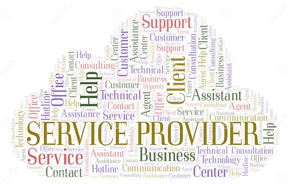 Service Provider Word Cloud. Stock Illustration - Illustration of ...