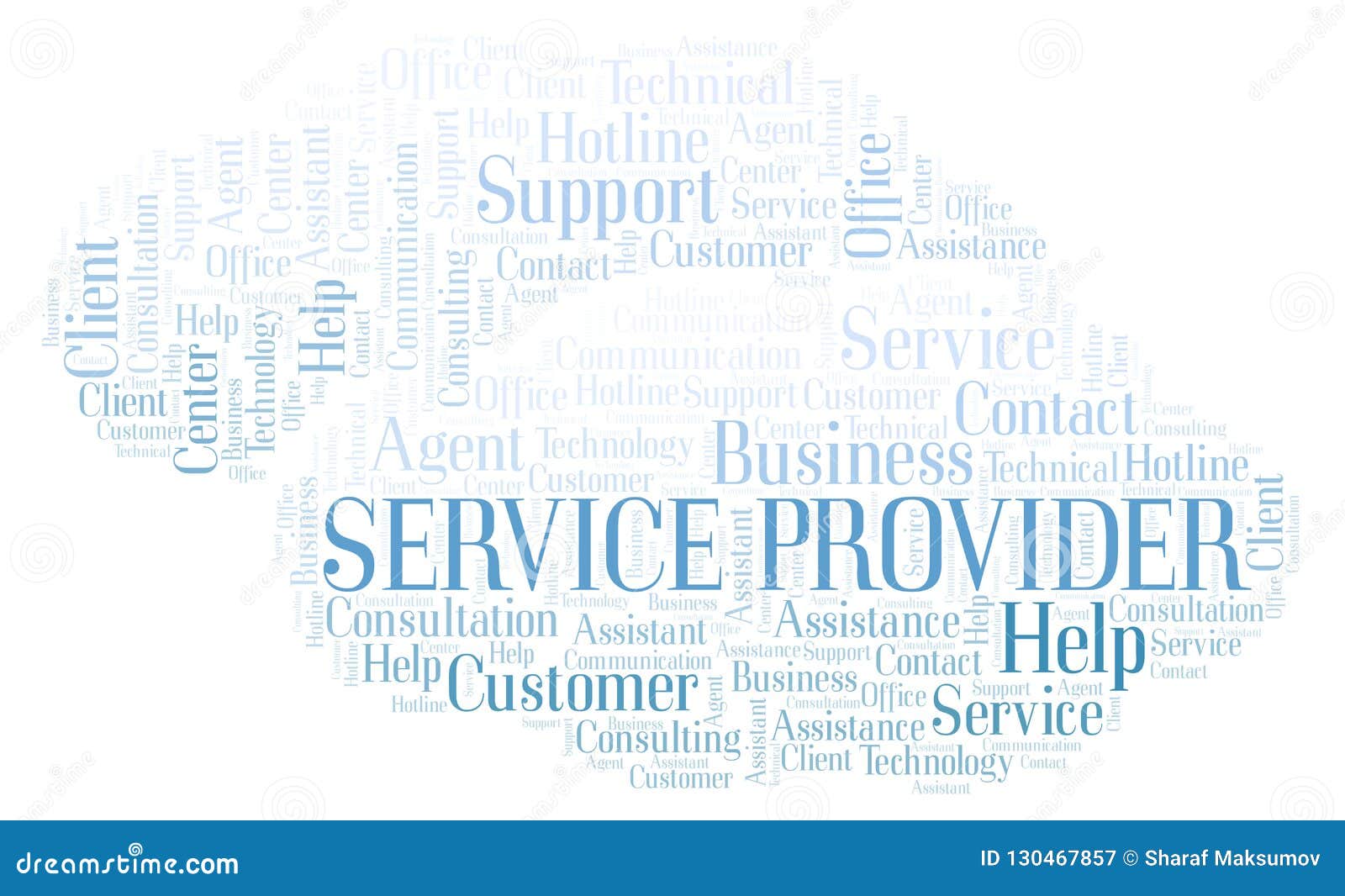 Service Provider Word Cloud. Stock Illustration - Illustration of ...