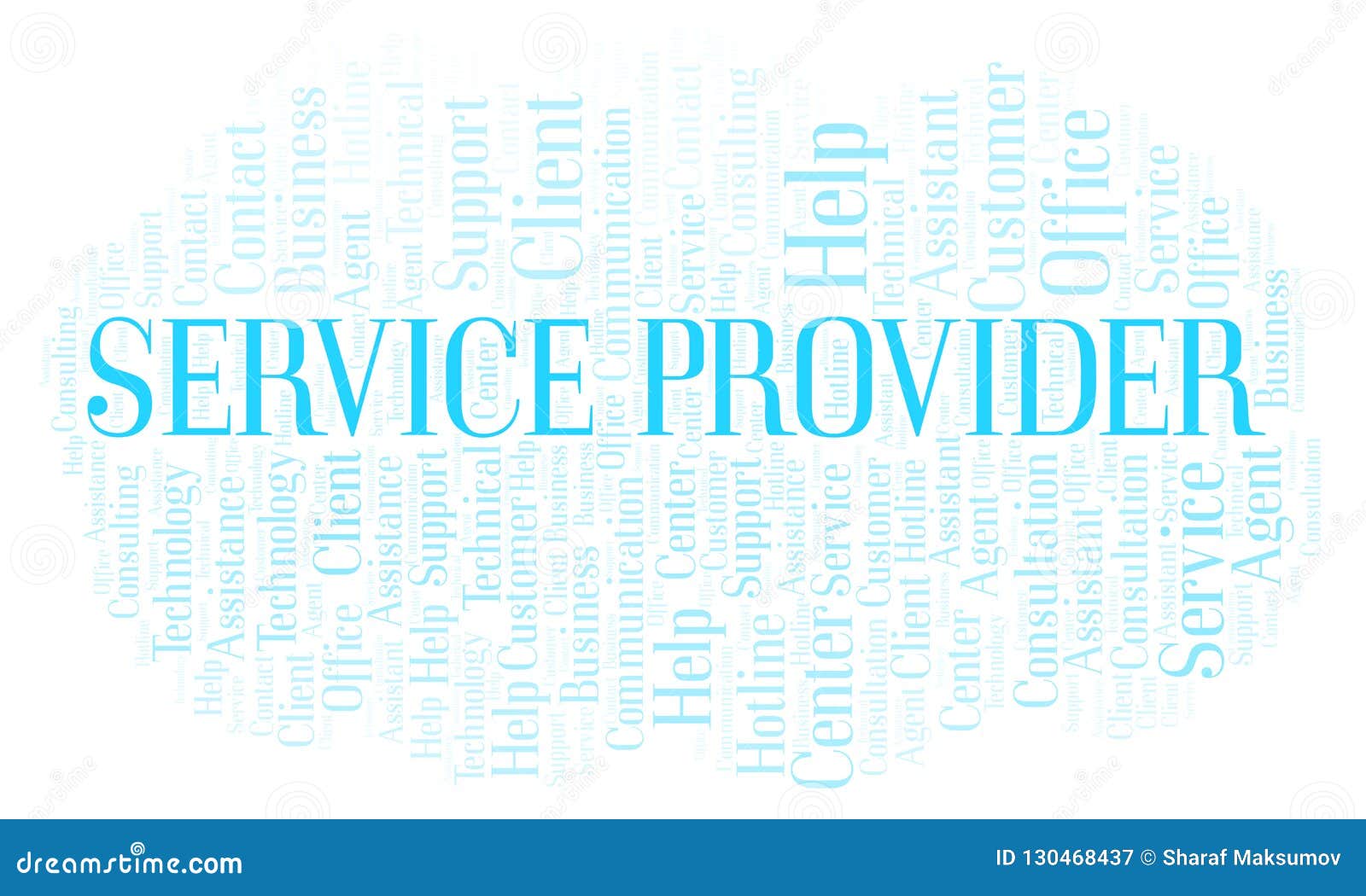 Service Provider Word Cloud. Stock Illustration - Illustration of cloud ...