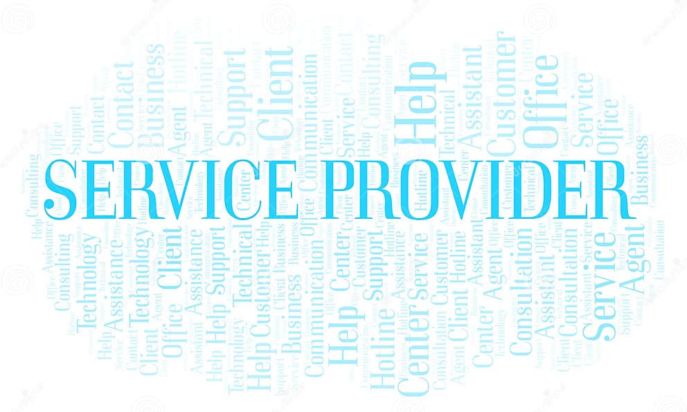 Service Provider Word Cloud. Stock Illustration - Illustration of cloud ...
