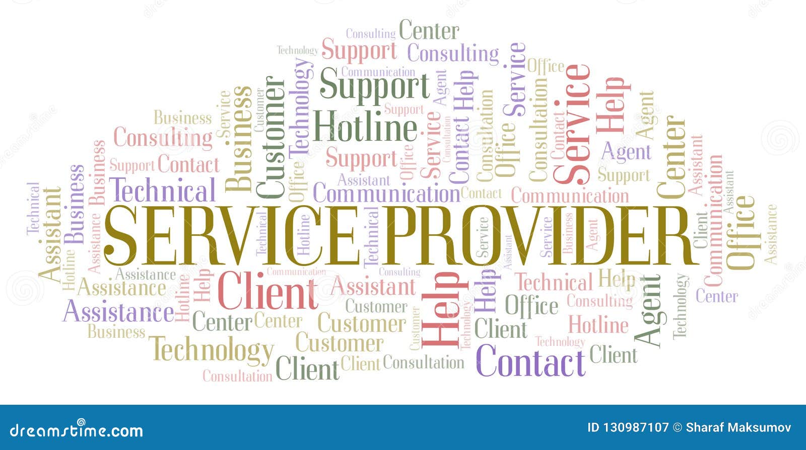 Service Provider Word Cloud. Stock Illustration - Illustration of fonts ...