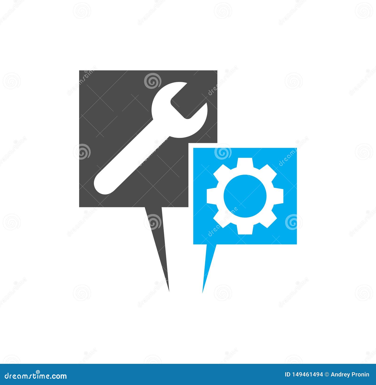 Service Related Icon on Background for Graphic and Web Design. Simple ...