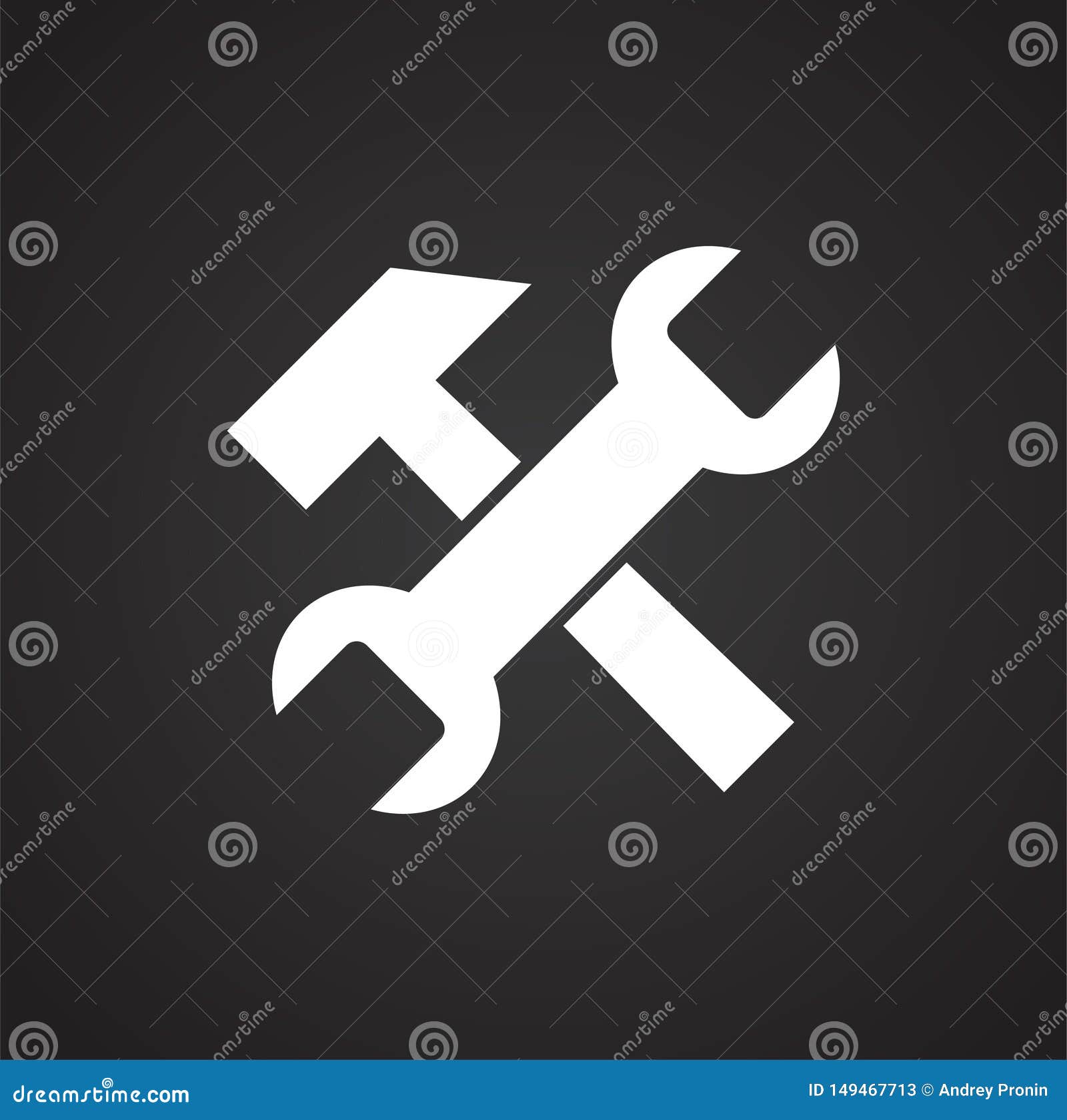 Service Related Icon on Background for Graphic and Web Design. Simple ...