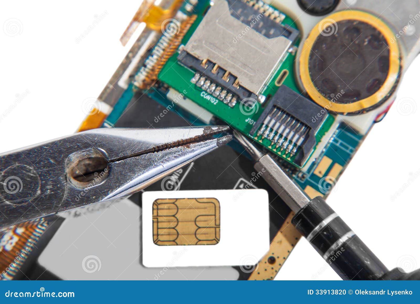 Service Repair A Broken Mobile Stock Photo - Image: 33913820