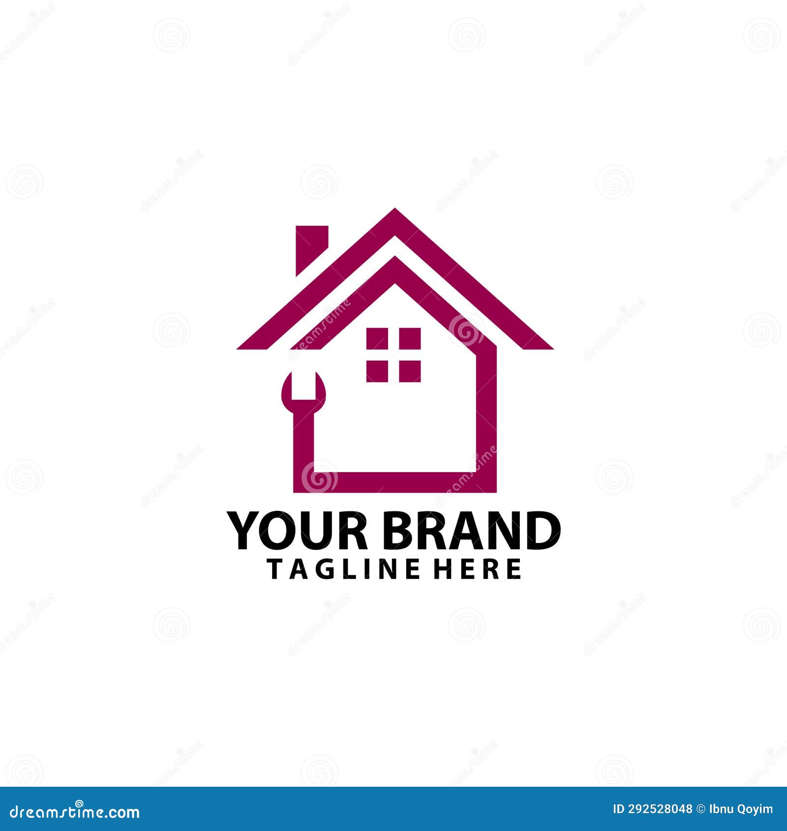 Service Repair Home Contruction Logo Design Vector Stock Illustration ...
