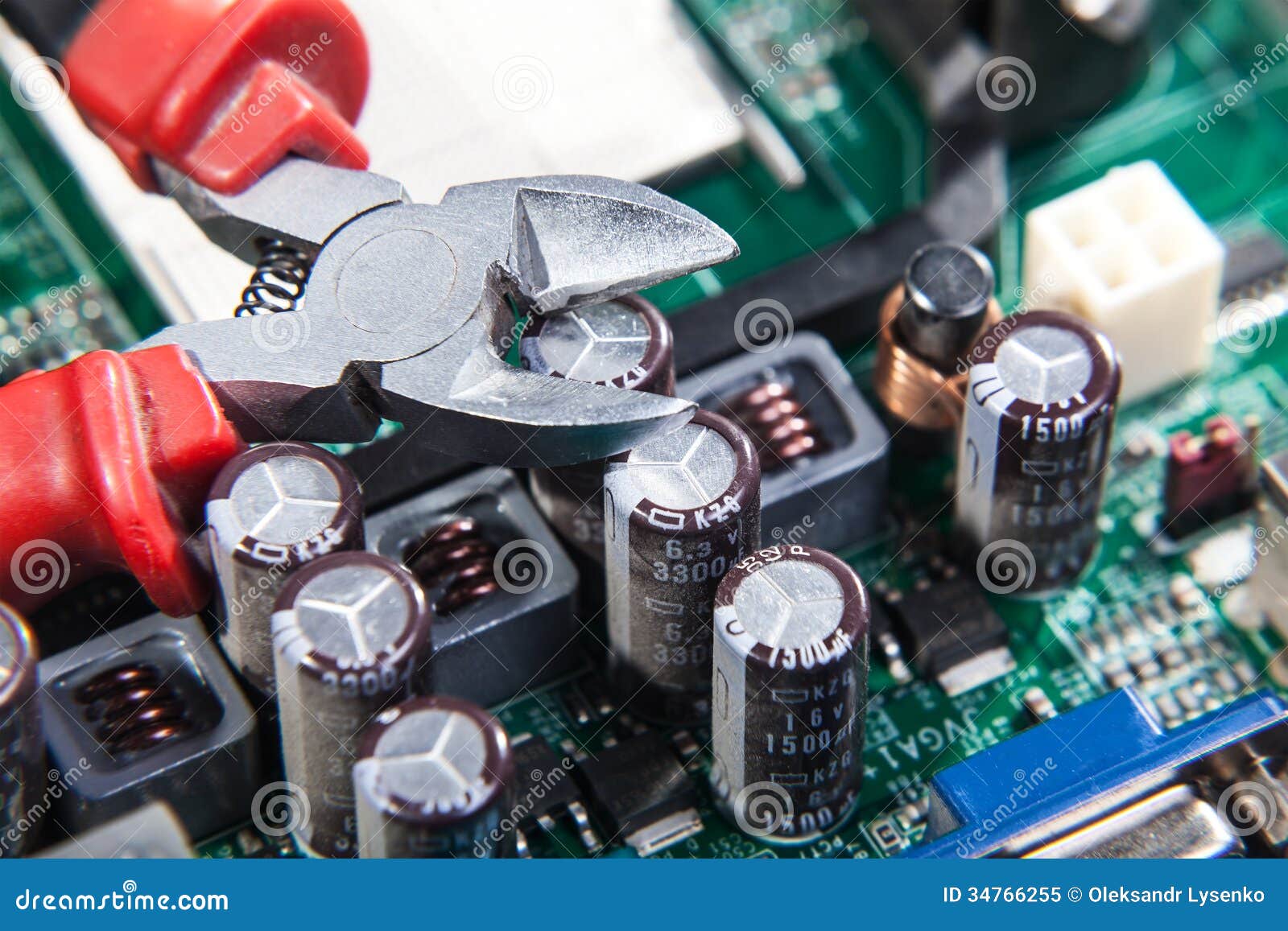 Service Repair and Maintenance of Electronic Stock Image - Image of ...