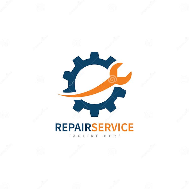 Service Repair Tools Logo Template Vector Stock Illustration ...