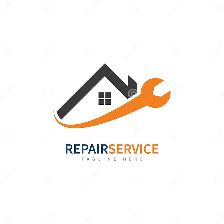 Service Repair Tools Logo Template Vector Stock Illustration ...