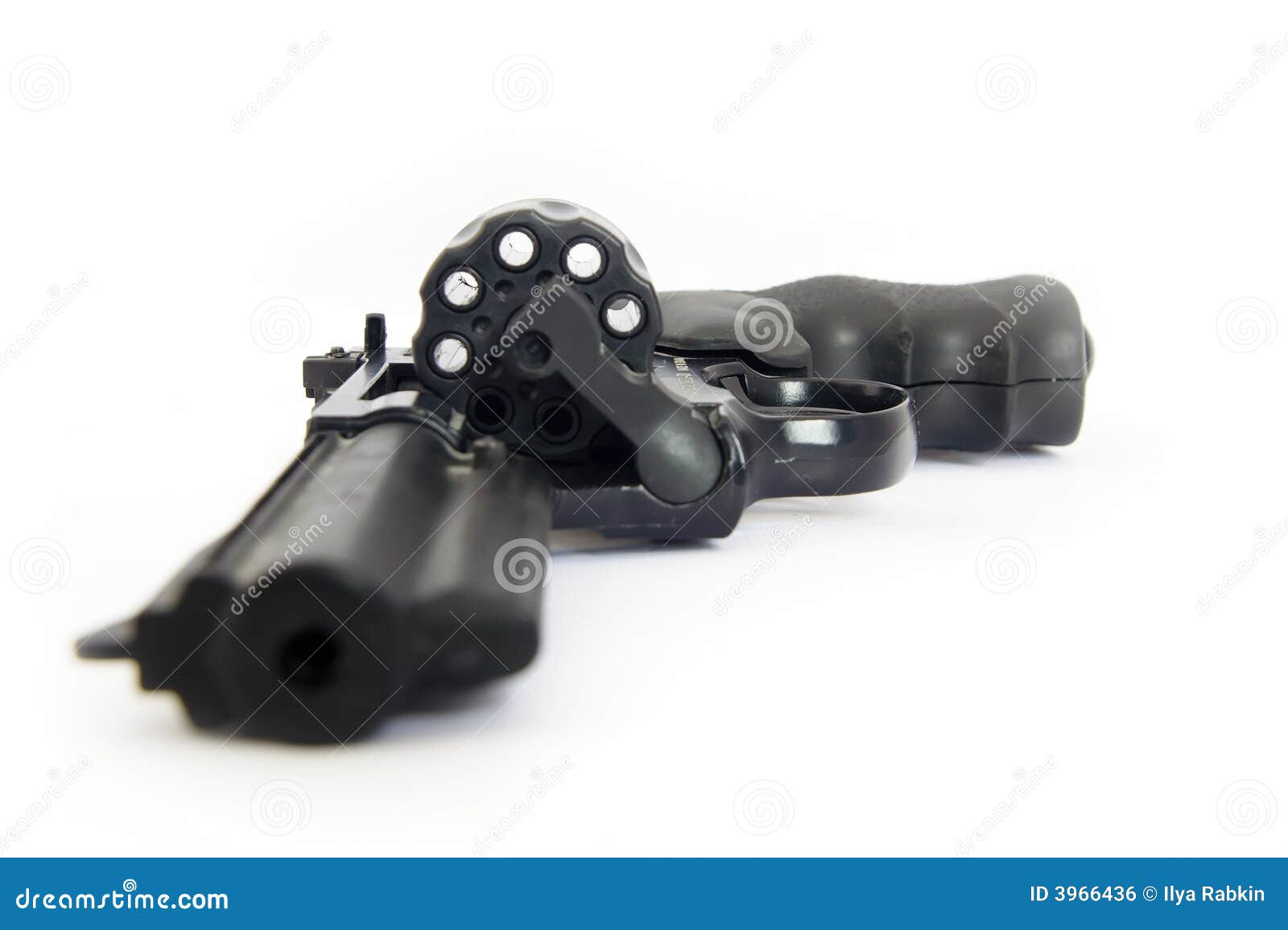 Service Revolver With Open Barrel Picture. Image: 3966436