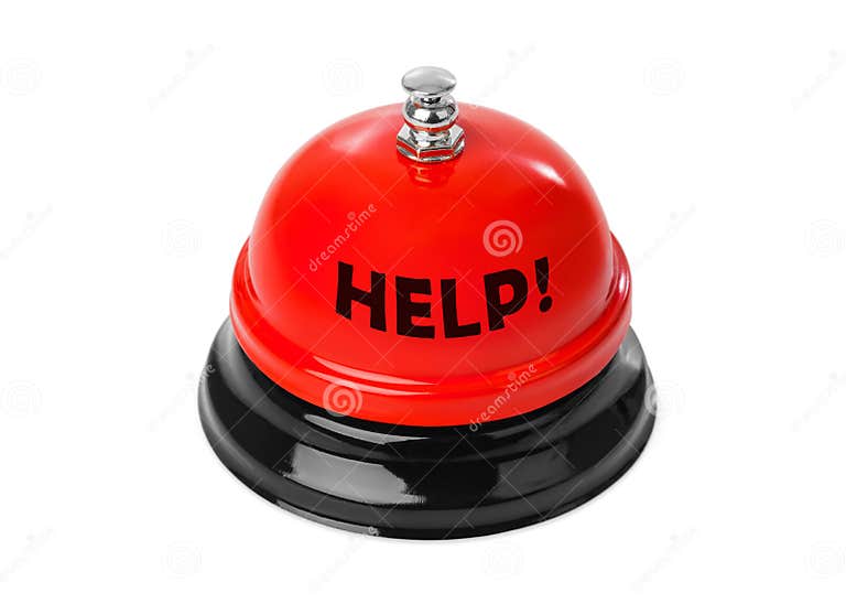 Service ring bell HELP stock photo. Image of decision - 127141220