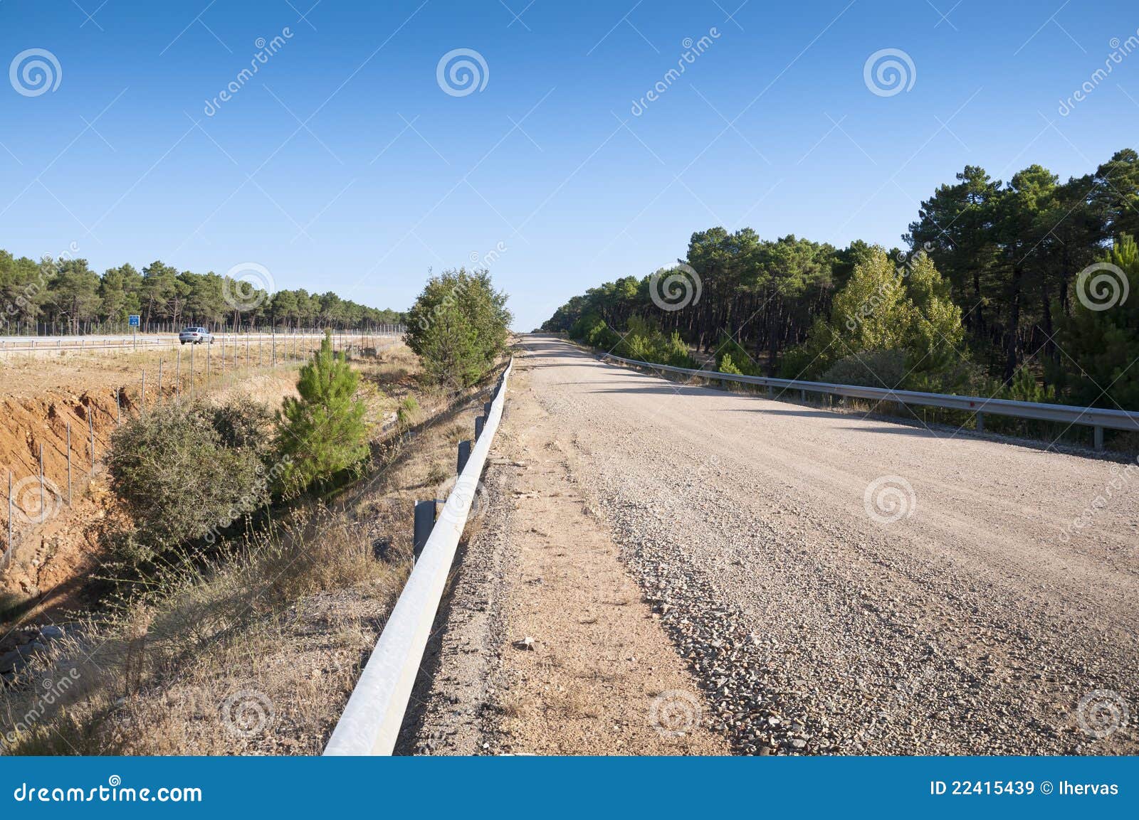 Service road stock image. Image of woodland, spain, rural - 22415439