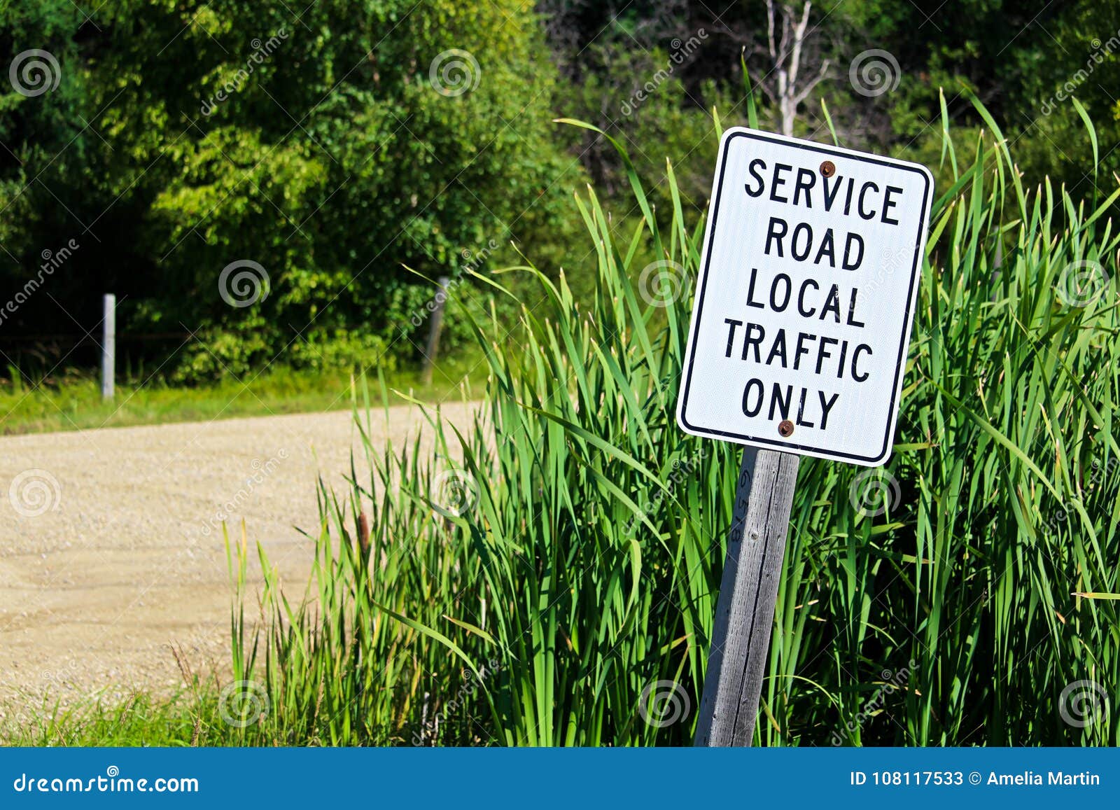 A Service Road Local Traffic only Sign Stock Image - Image of help ...