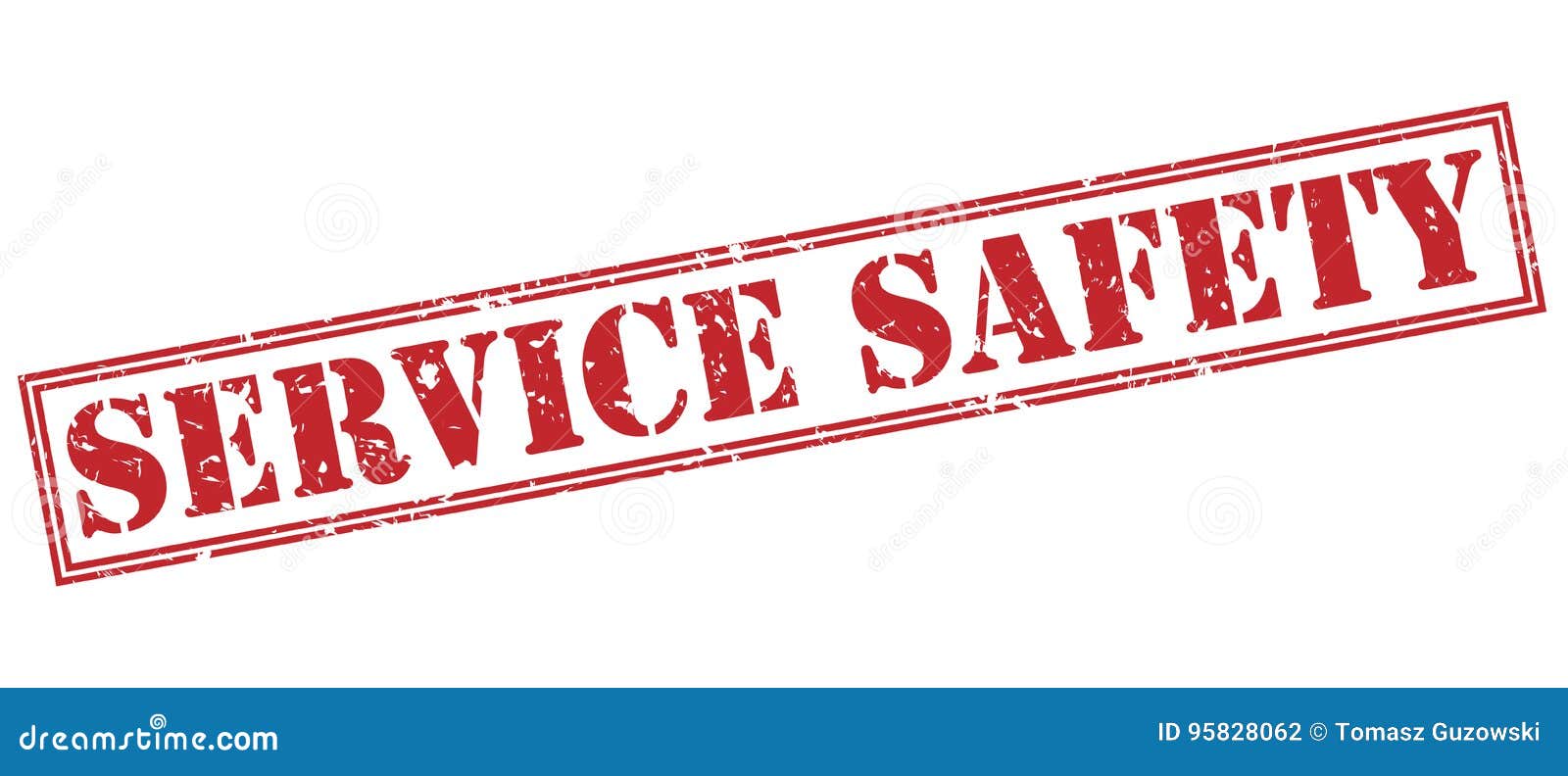 Service Safety Stamp on White Background Stock Illustration ...