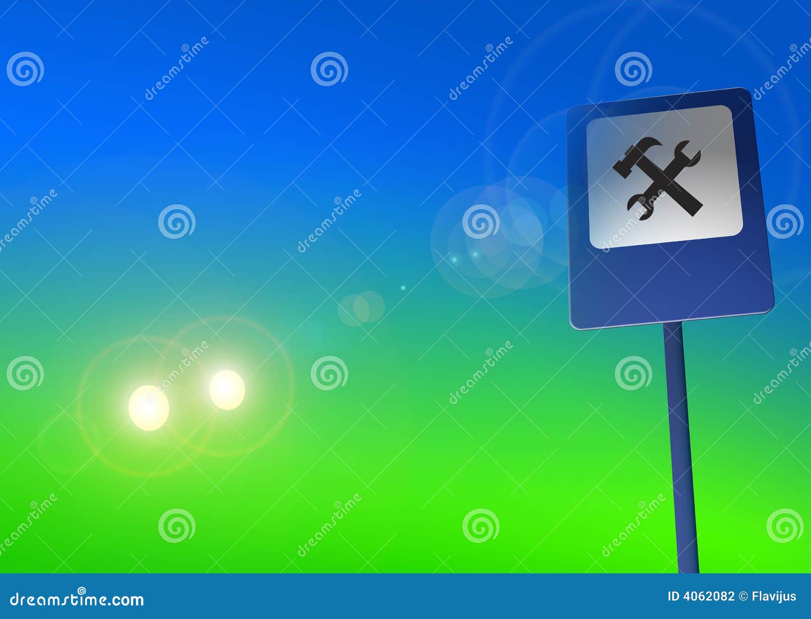 Service sign stock illustration. Illustration of caution - 4062082