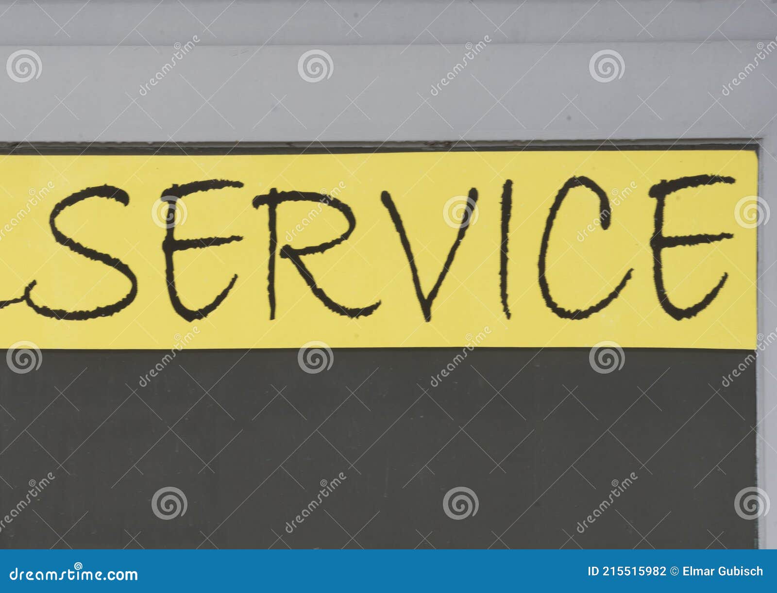 Service sign on a wall stock photo. Image of office - 215515982