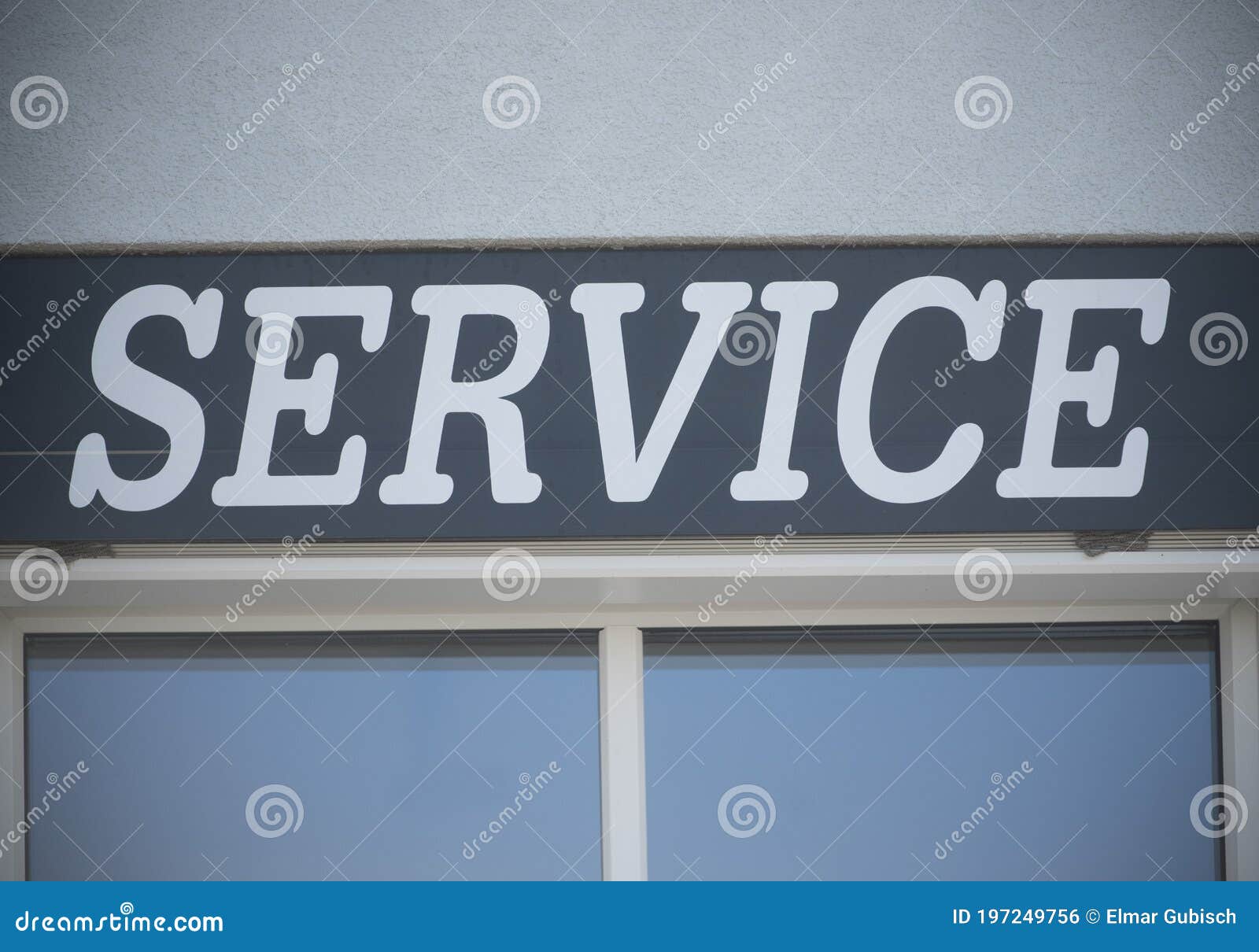 Service sign on a wall stock photo. Image of civil, business - 197249756