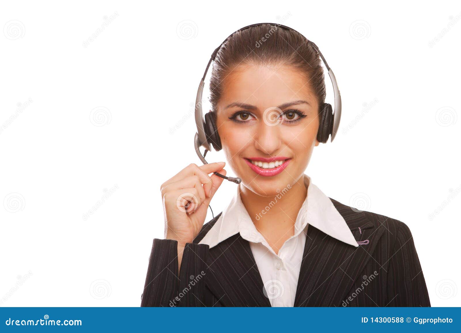 Service with a smile stock photo. Image of looking, manager - 14300588