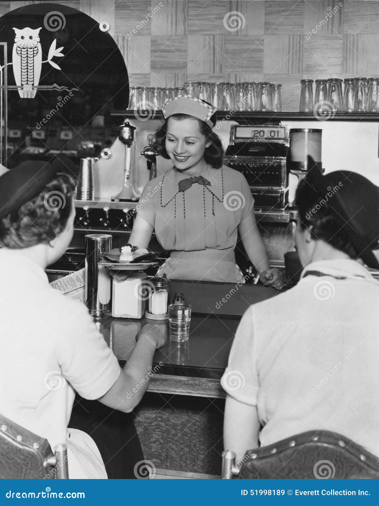 Service with a smile stock image. Image of cute, dining - 51998189