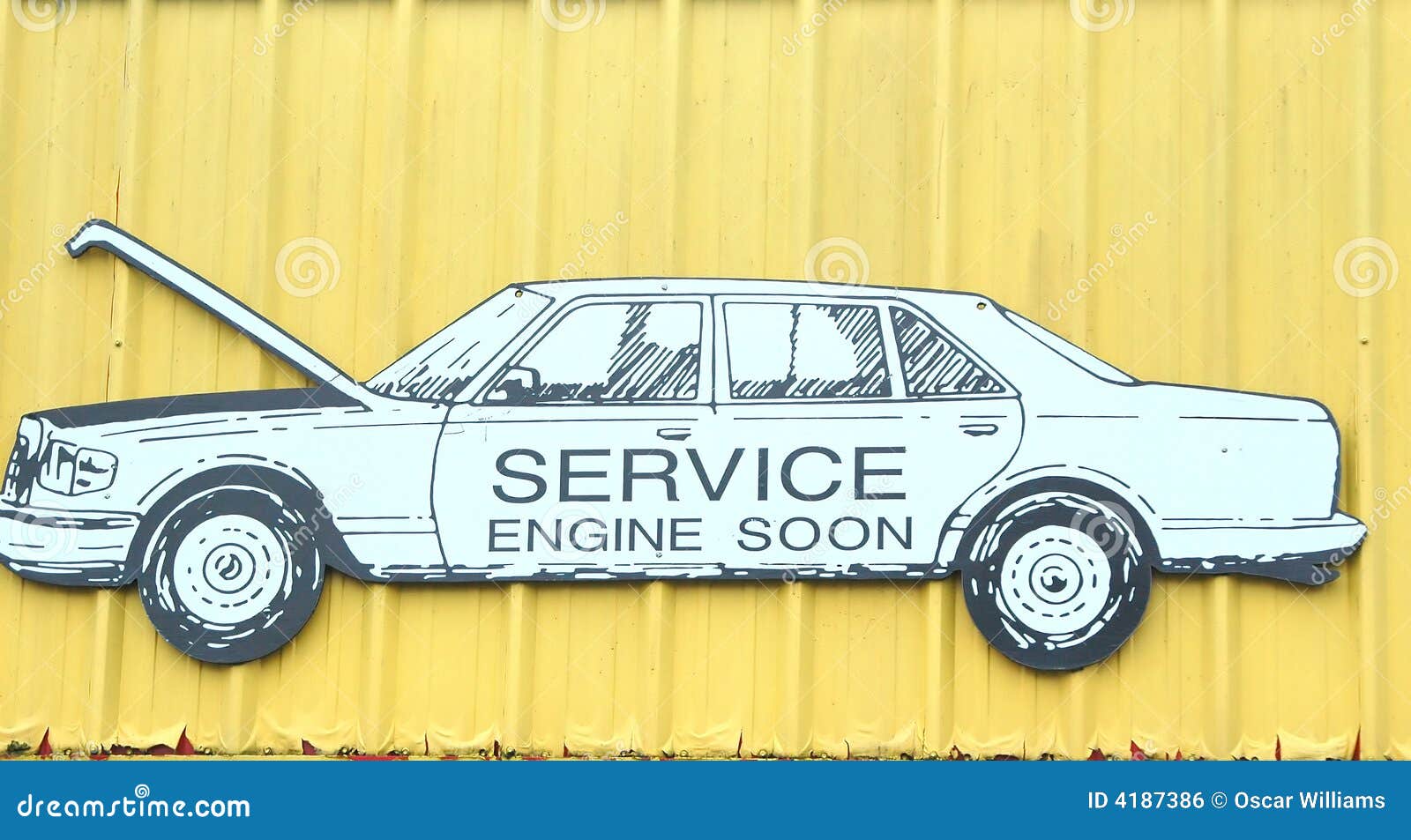 Service soon sign. stock photo. Image of auto, sign, checkup - 4187386