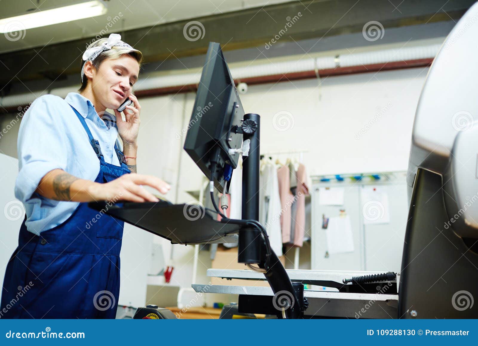 Service staff stock photo. Image of machine, designer - 109288130
