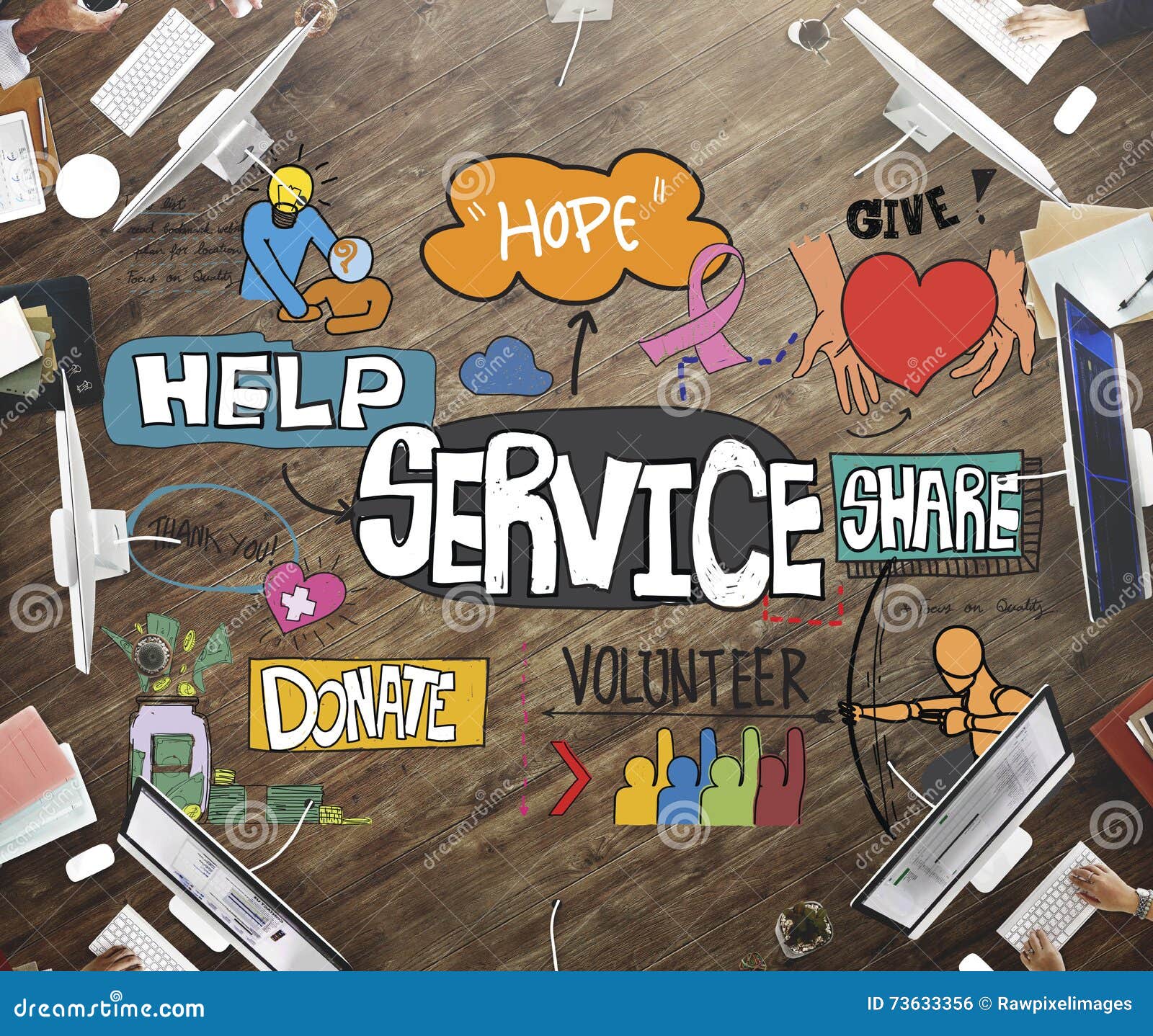 Support Assistance Concept Girl With Line Service Cartoon Vector ...