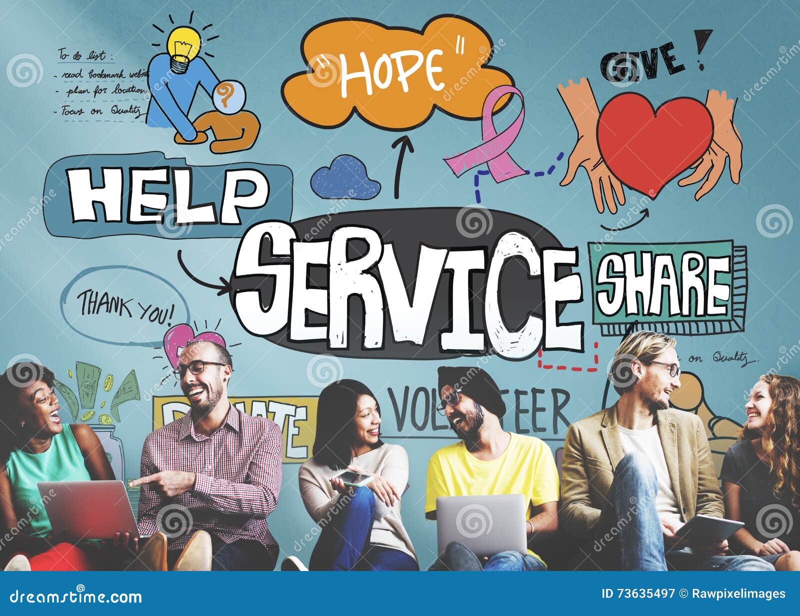 Service Support Assistance Customer Delivery Concept Stock Image ...