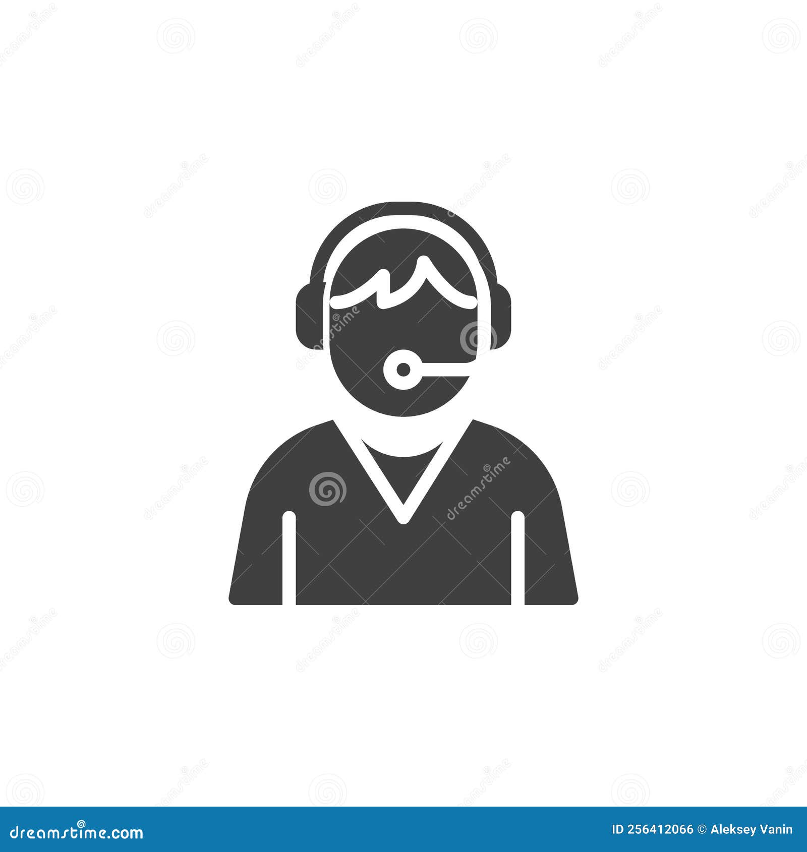 Service Support Assistant Vector Icon Stock Vector - Illustration of ...