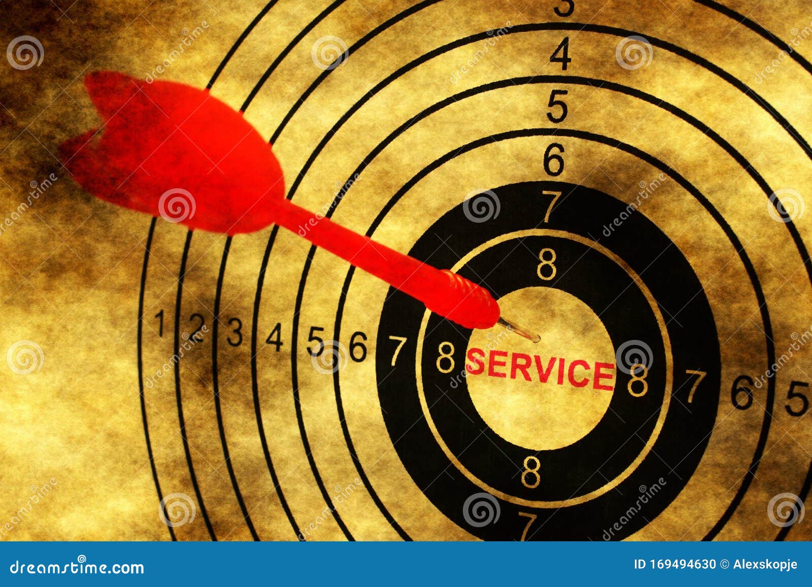 Service Target on Grunge Background Stock Photo - Image of quality ...