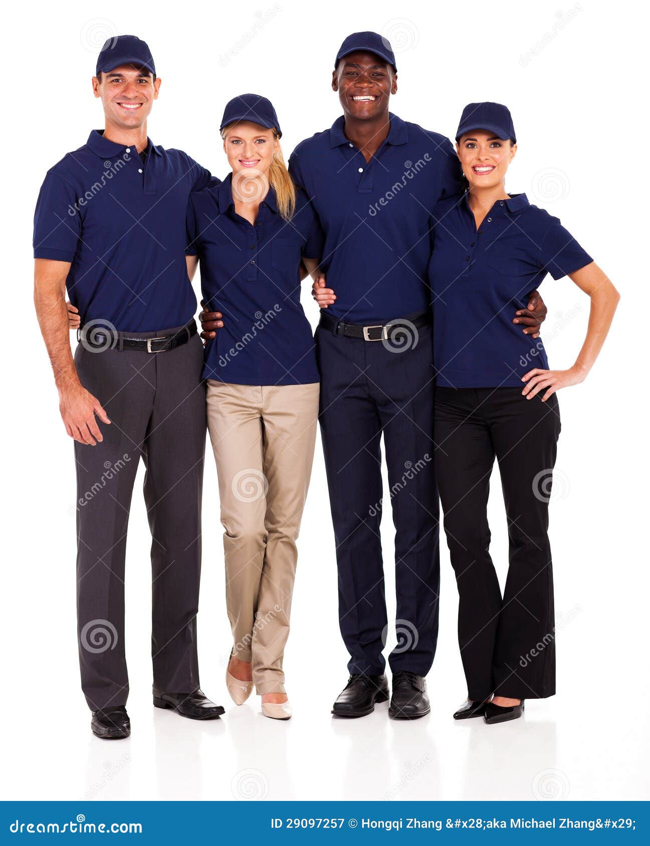 Service team group stock image. Image of handsome, pretty - 29097257