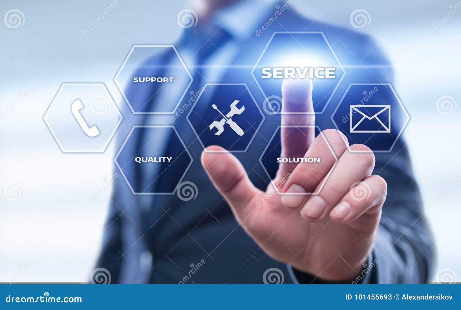 Service Technical Support Solution Business Technology Internet Concept ...