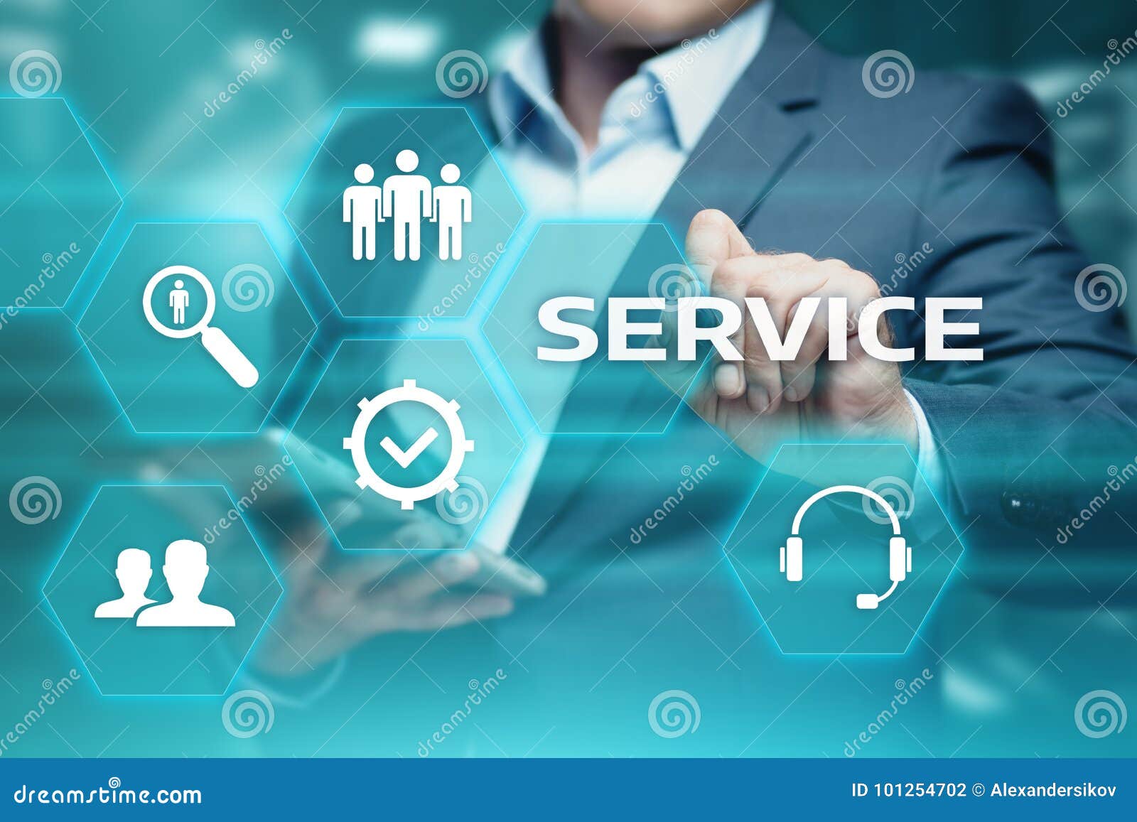 Service Technical Support Solution Business Technology Internet Concept ...