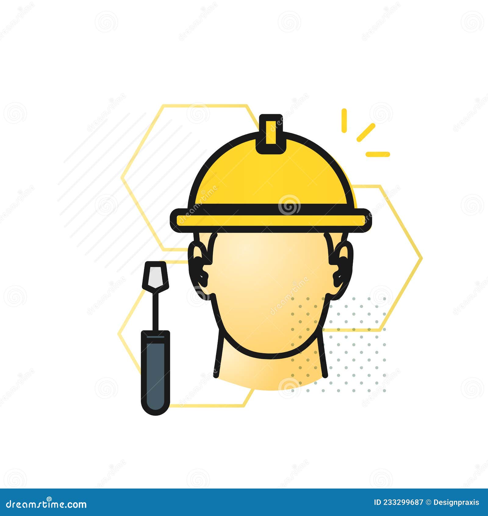 Service Technician Icon stock illustration. Illustration of repairing ...