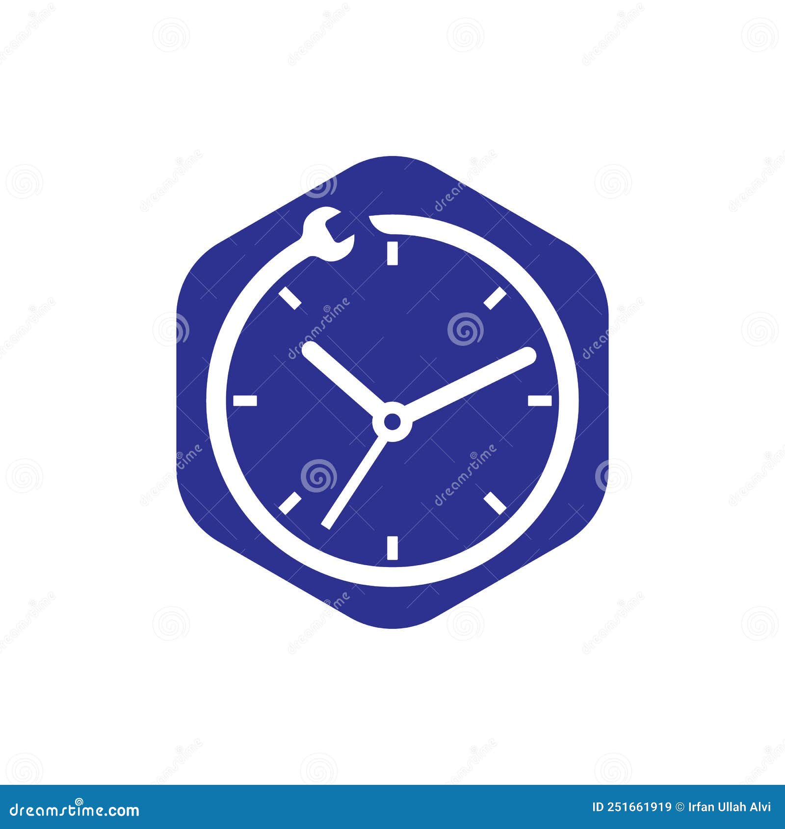 Service Time Vector Logo Design. Repair Time Logo Design Template ...