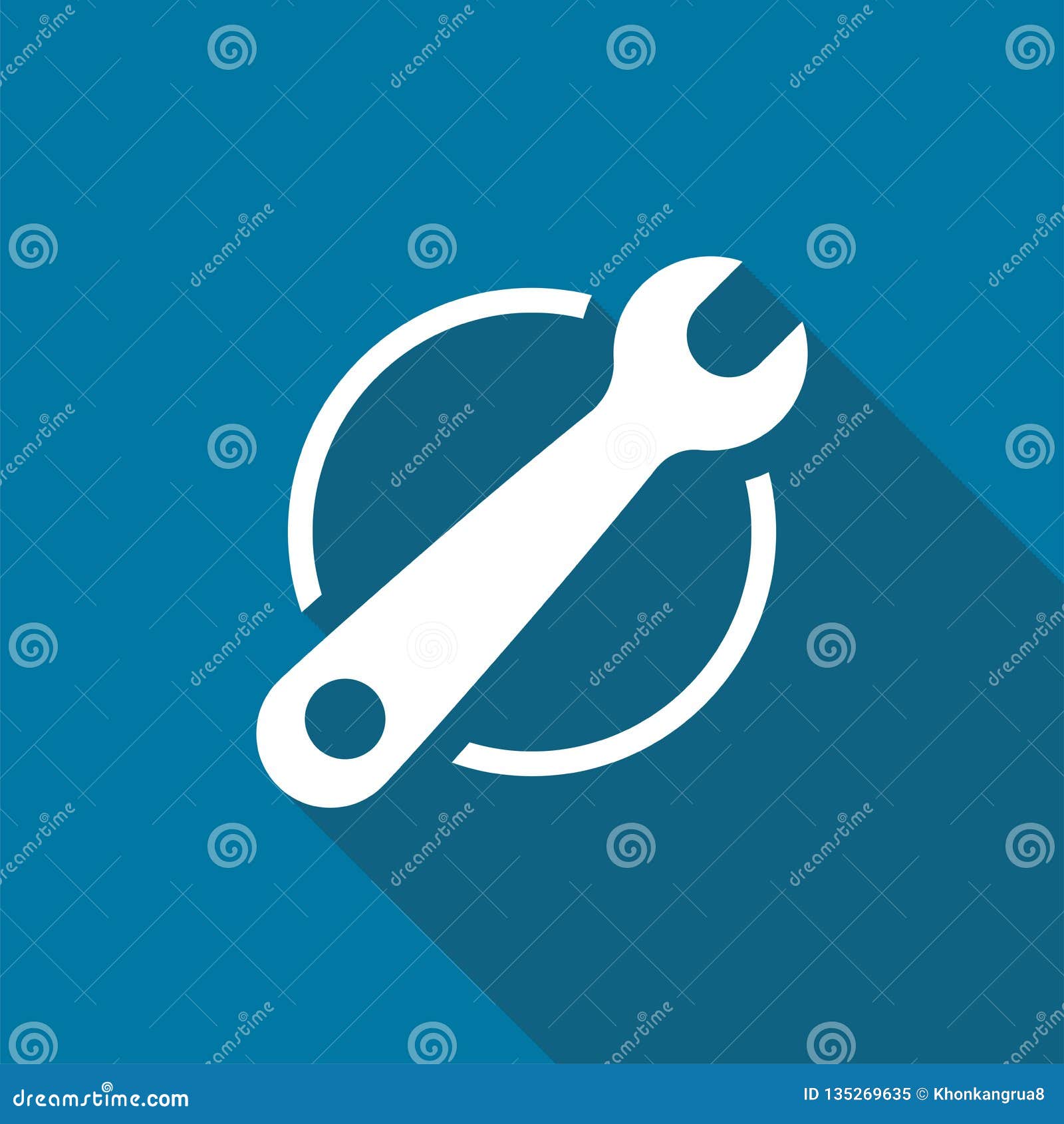 Service Tool Icon on White Background,Simple Design Style.vector ...