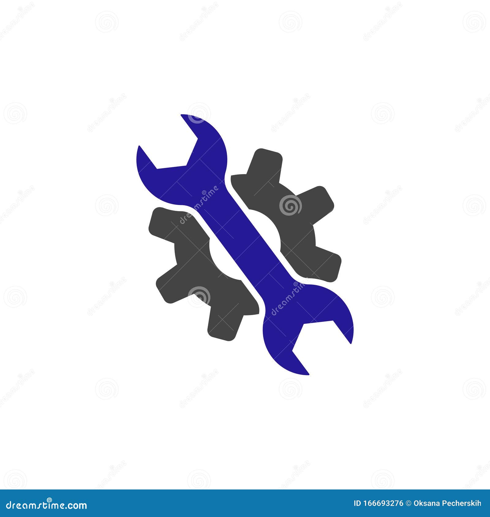 Service Tool Vector Icon on White Isolated Background Stock Vector ...