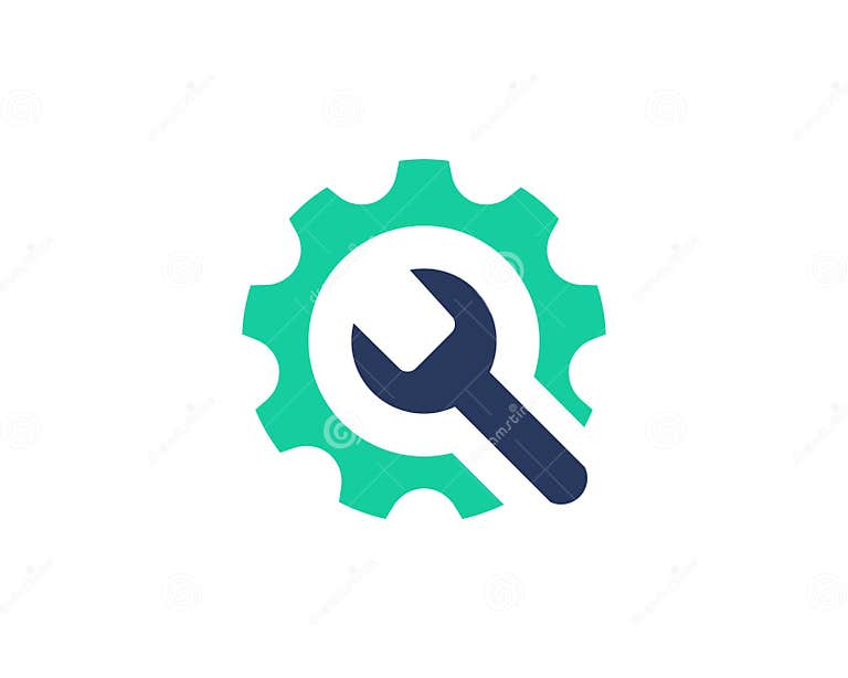 Service Tools Icon, Vector Symbol Style,rounded Angles, White ...