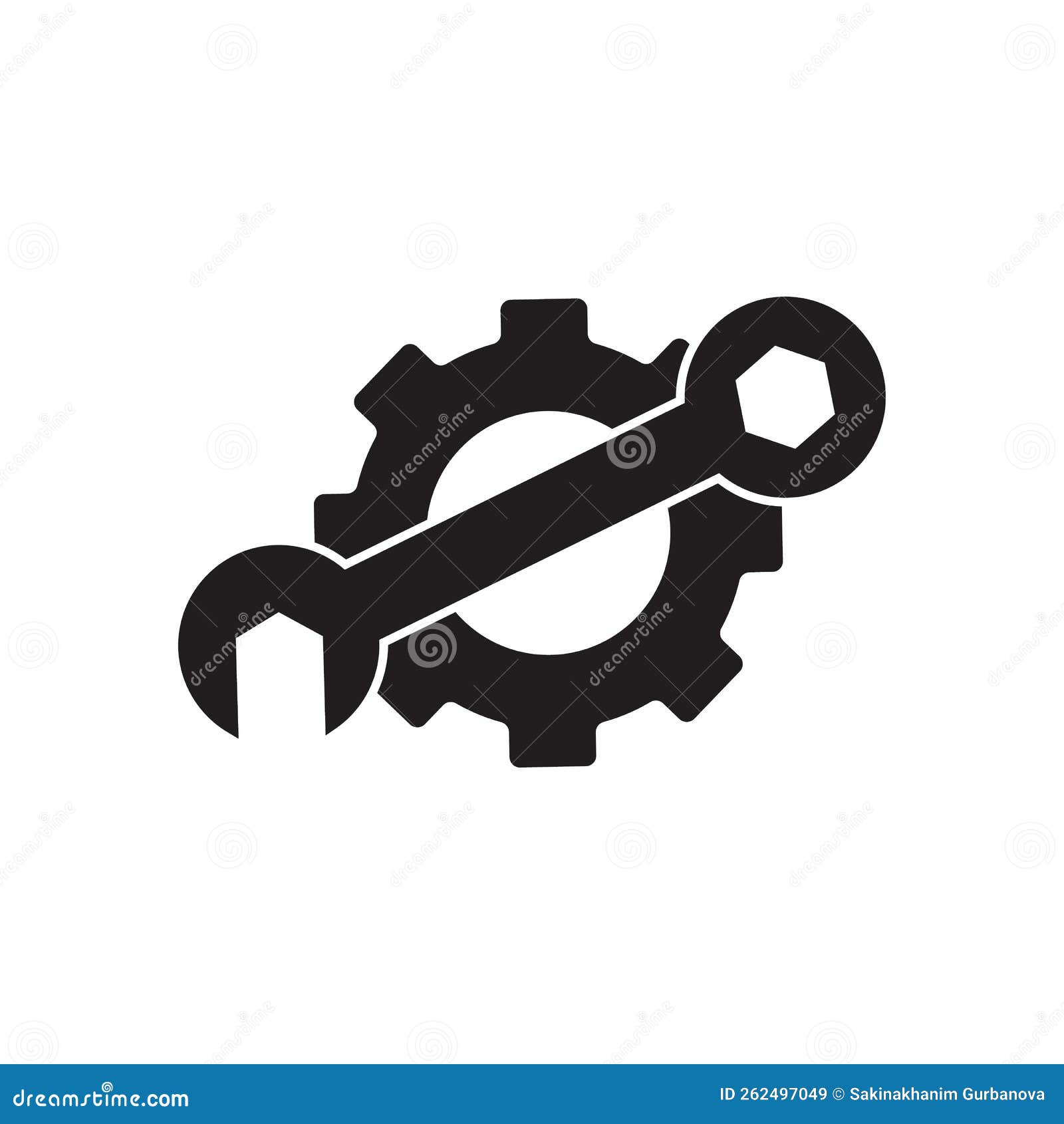 Service Tools Icon on White Background Stock Illustration ...