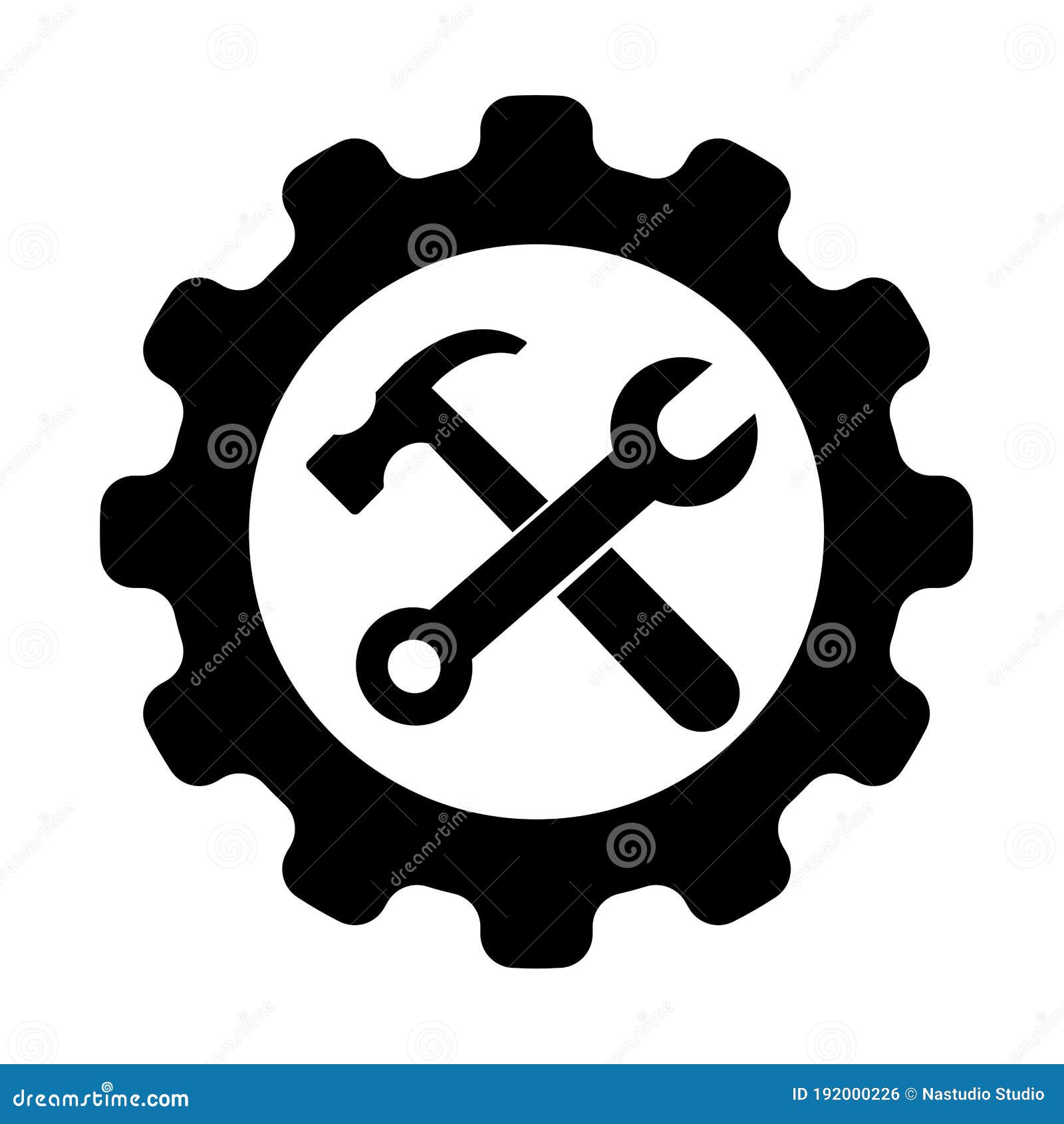 Service Tools Icon on White Background. Repair. Service Symbol for Your ...