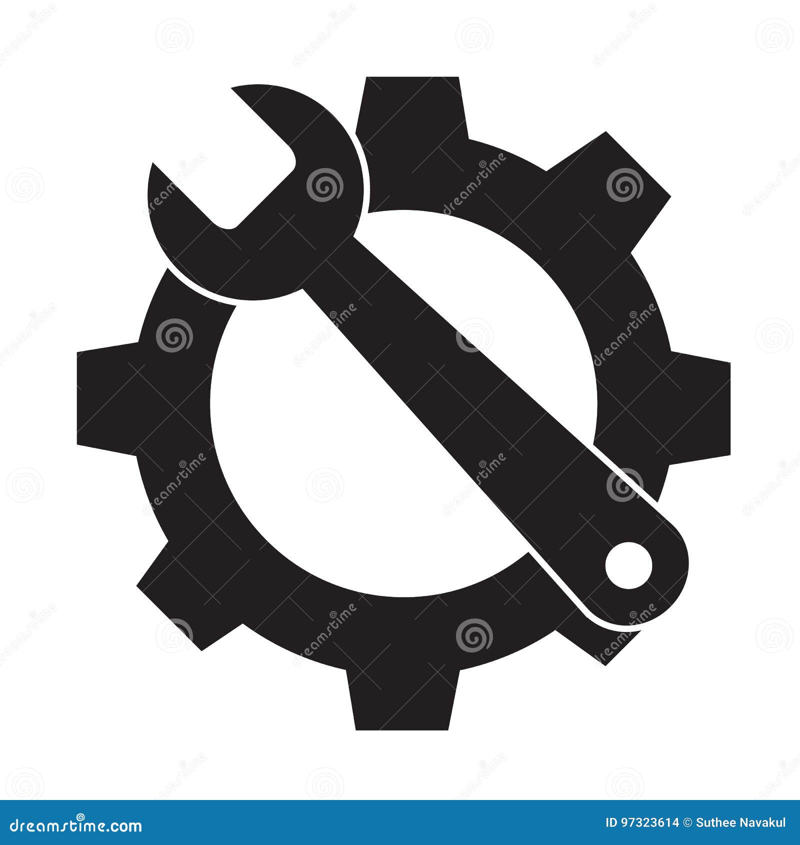 Service Tools Icon. Pictogram Style Is A Flat Bicolor Symbol. Designed ...