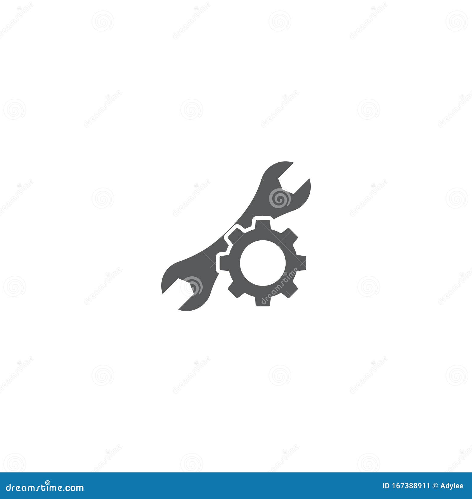 Service Tools Vector Icon Symbol Maintenance or Preference Isolated on ...