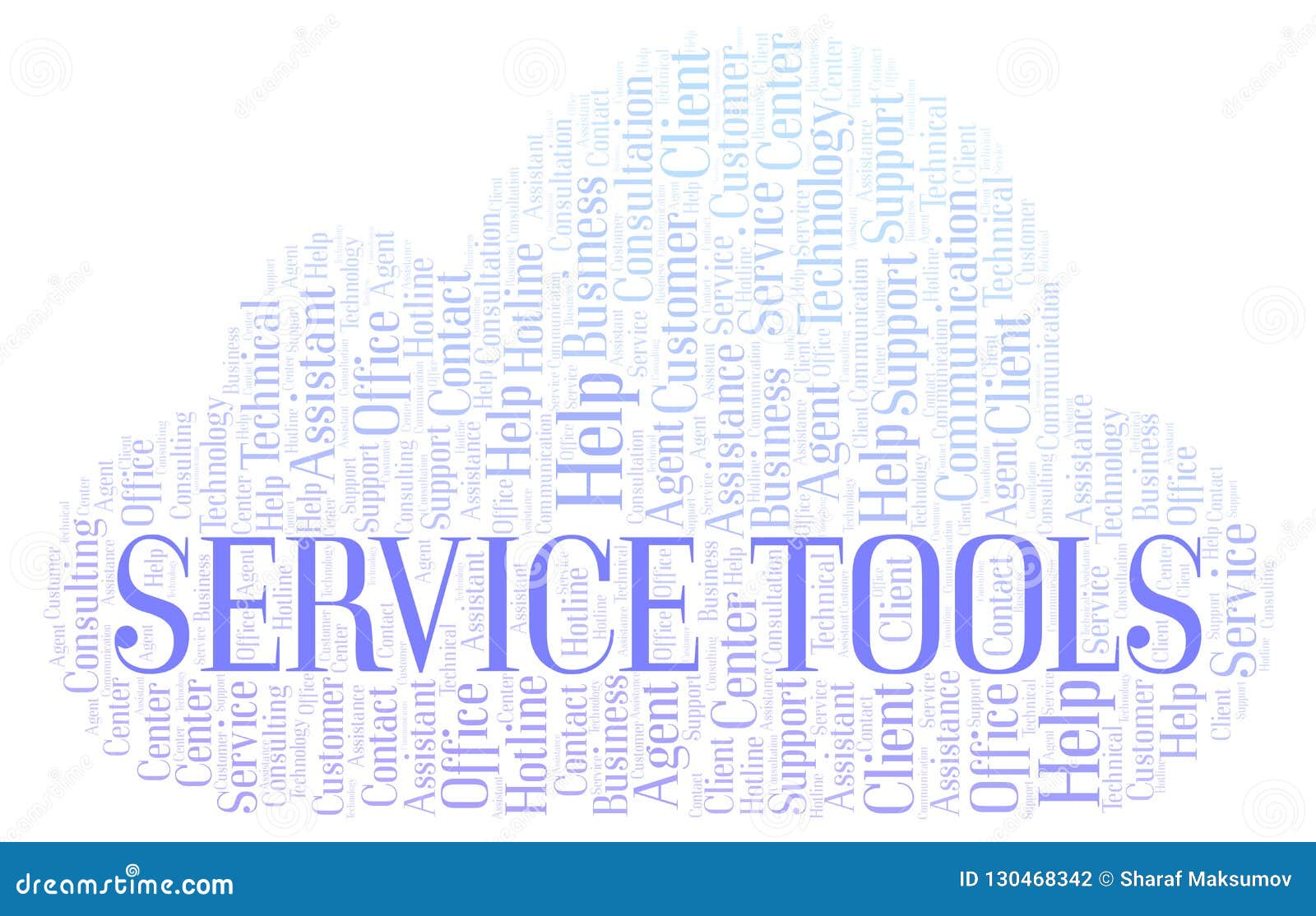 Service Tools word cloud. stock illustration. Illustration of greeting ...