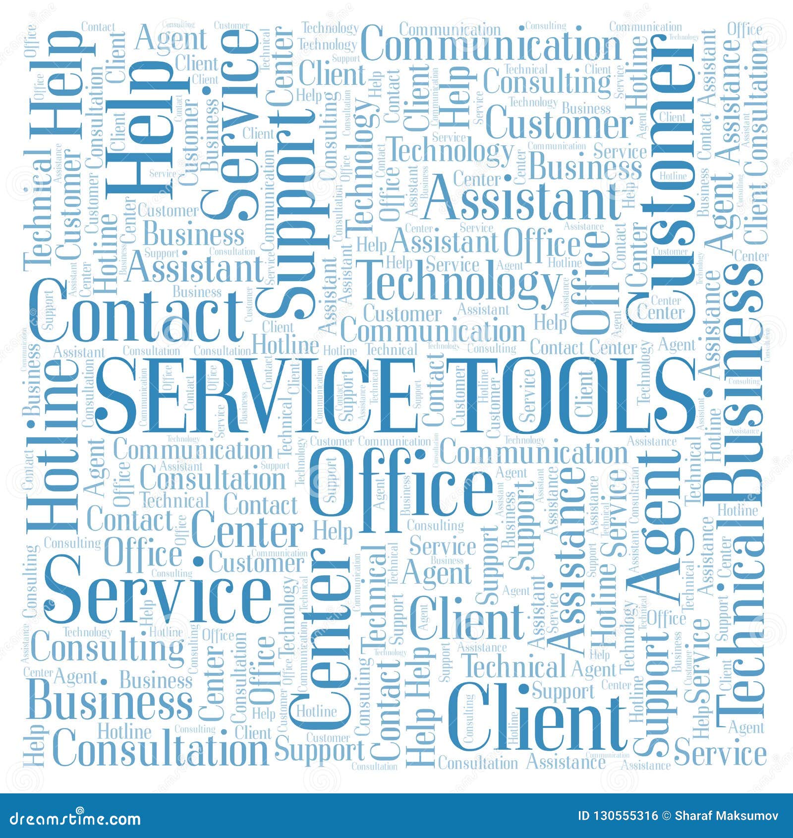 Service Tools word cloud. stock illustration. Illustration of cloud ...