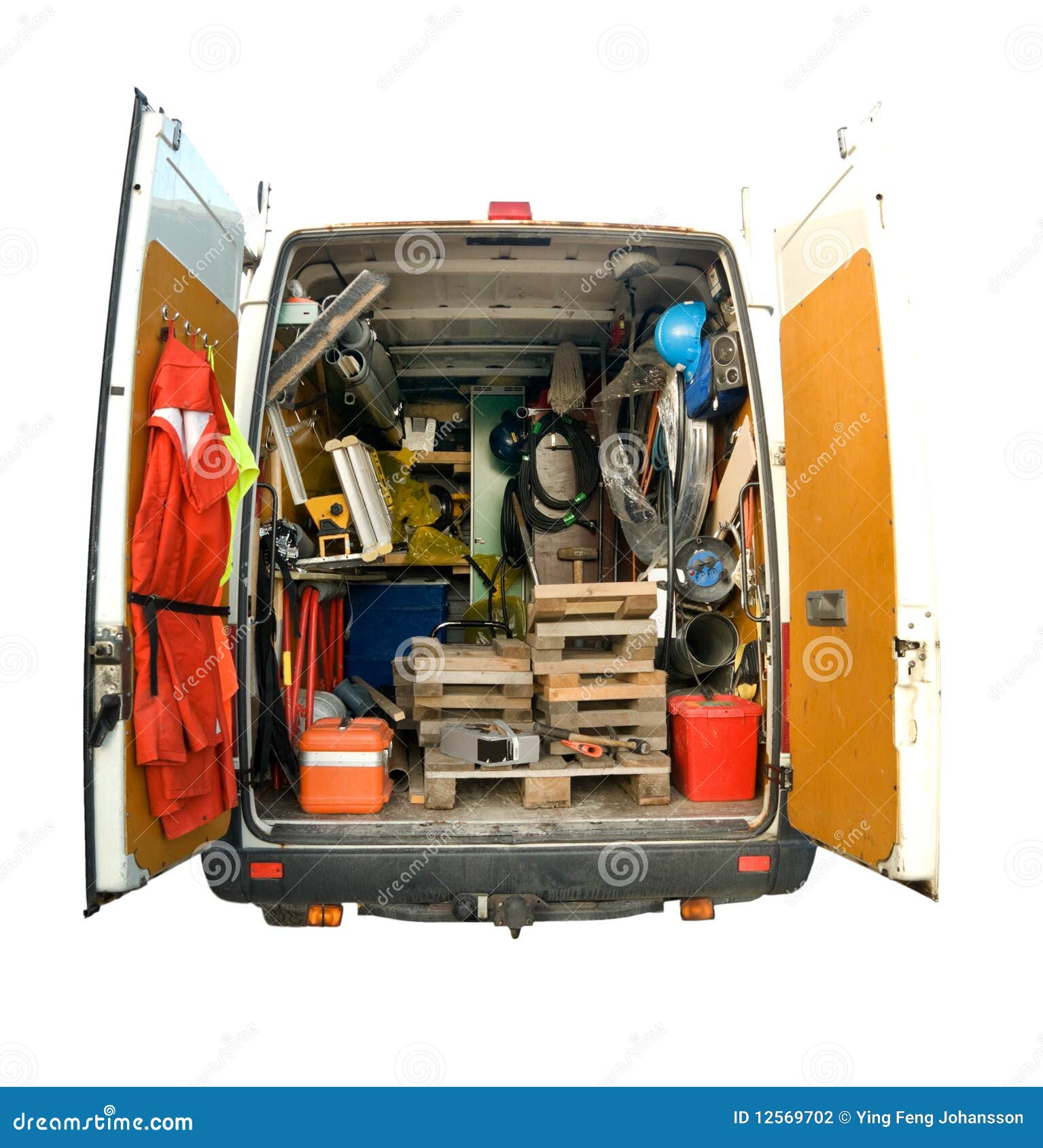 Service van stock photo. Image of equipment, mobile, utility - 12569702