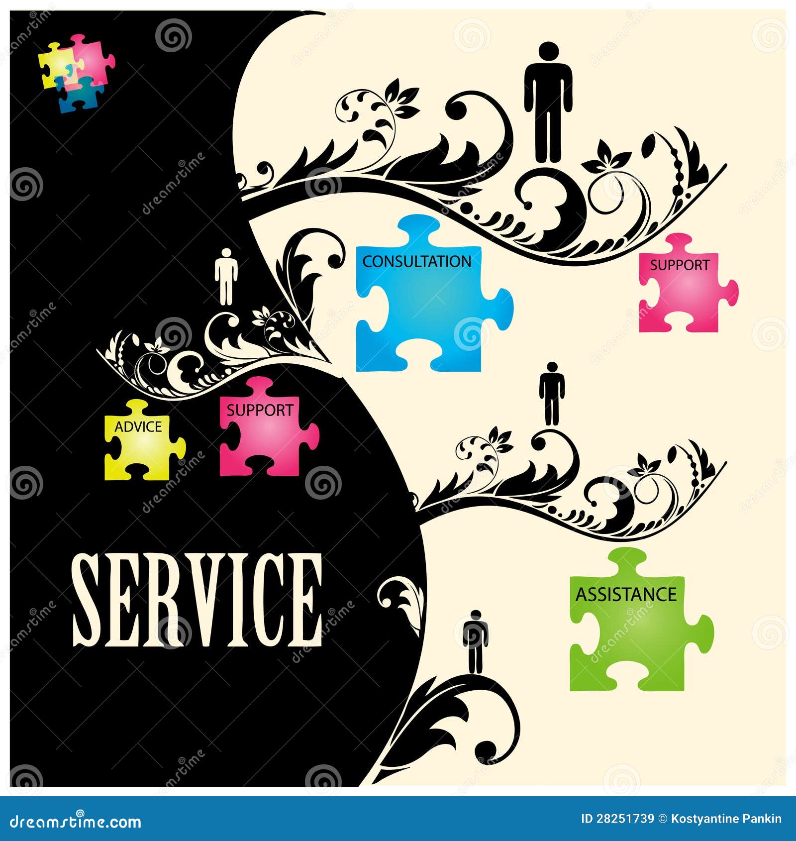 Service Vector stock vector. Illustration of consultation - 28251739