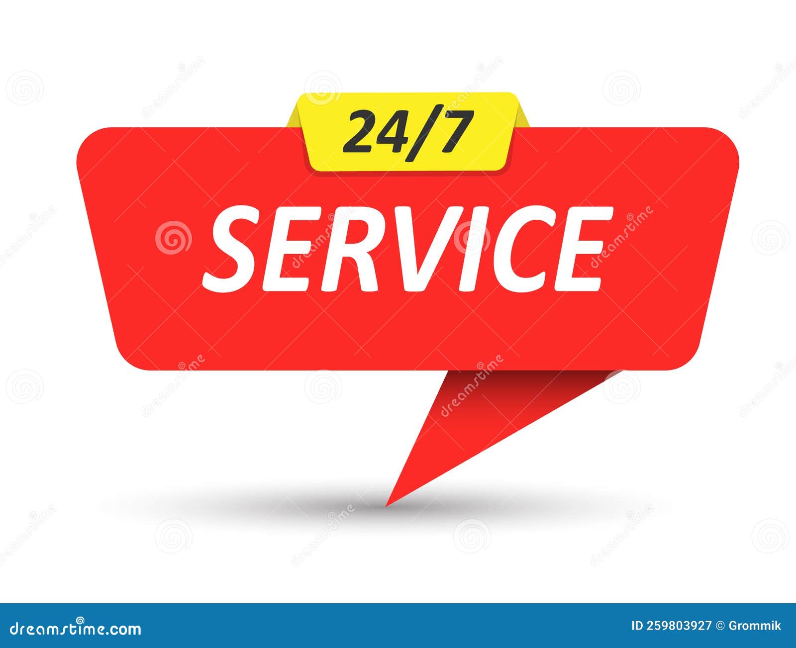 Service. Vector Banner, Pointer, Sticker, Label or Speech Bubble Stock ...