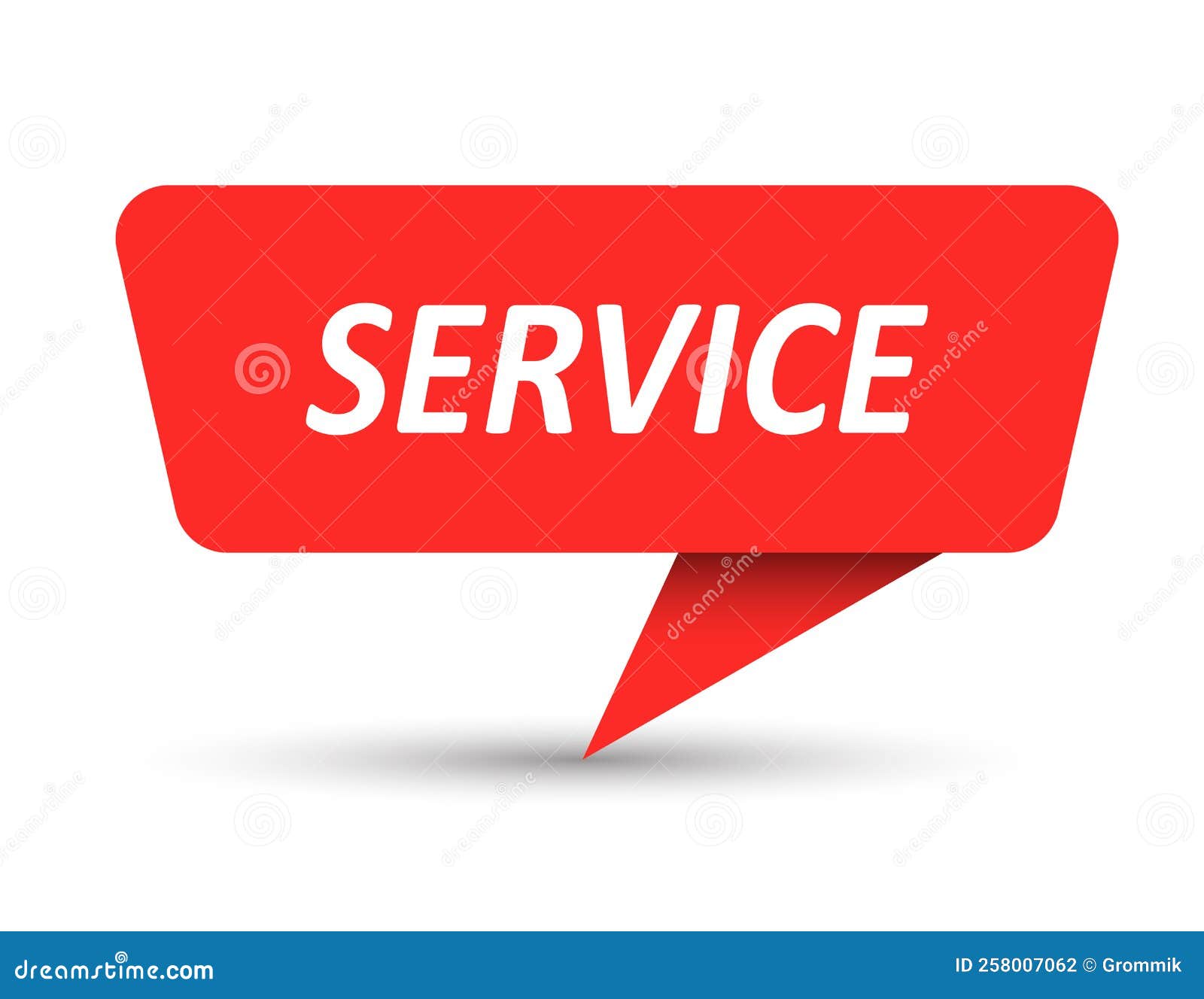 SERVICE. Vector Banner, Pointer, Sticker, Label or Speech Bubble Stock ...