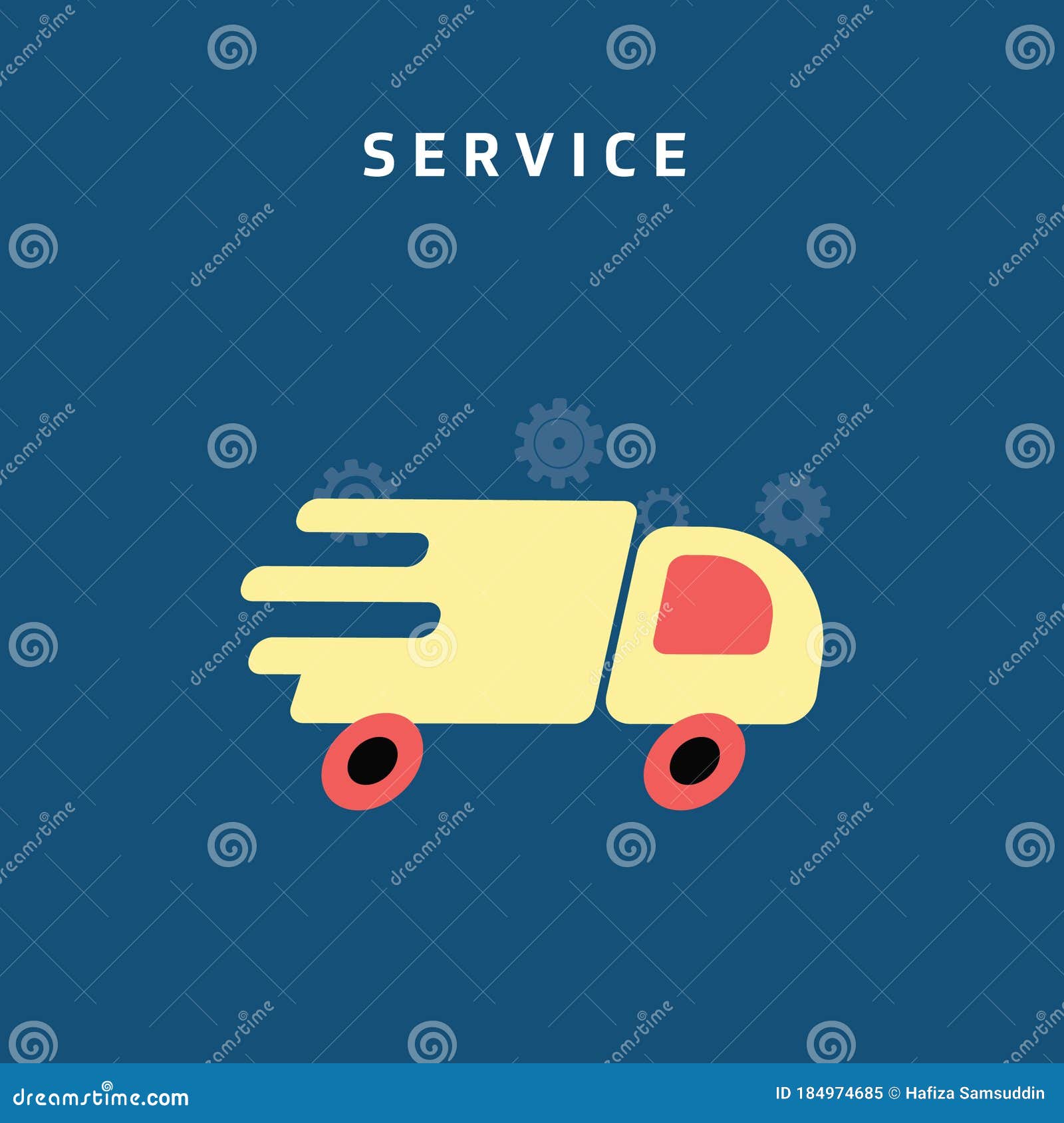 Service. Vector Illustration Decorative Design Stock Illustration ...