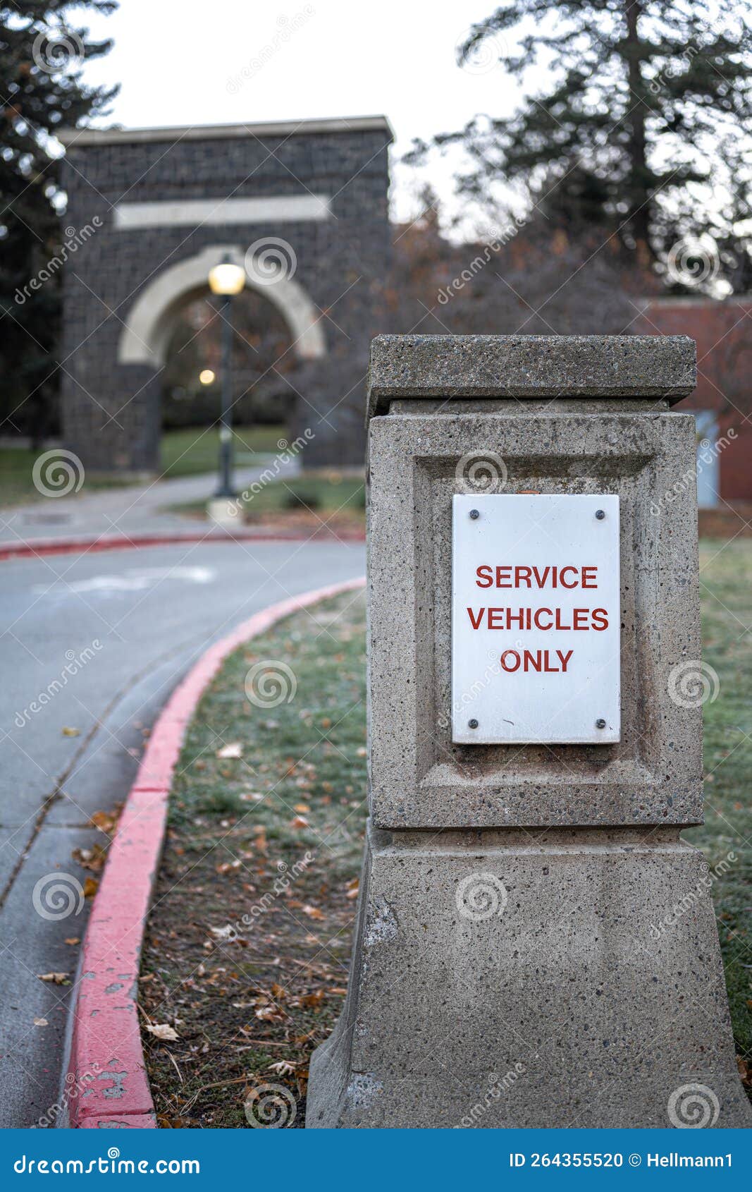 Service Vehicles only stock photo. Image of post, symbol - 264355520